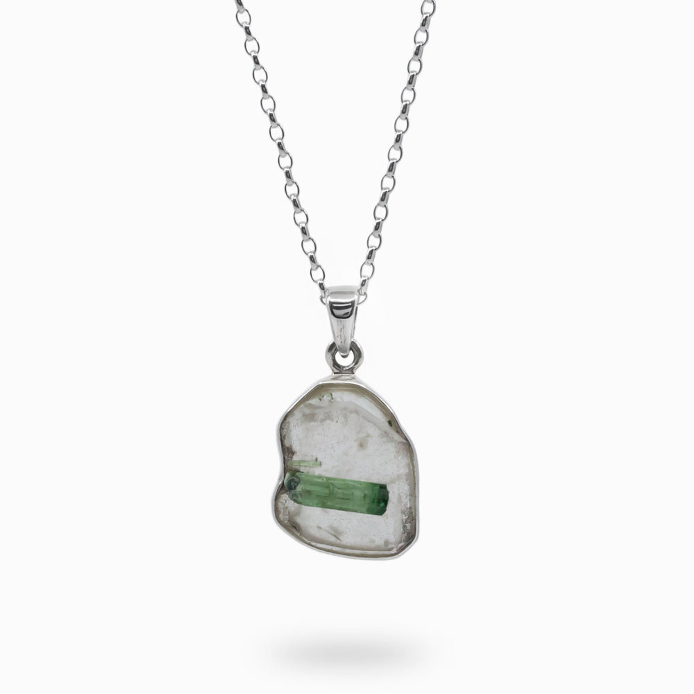 Uvite Crystal in Quartz Matrix Necklace | Made In Earth US