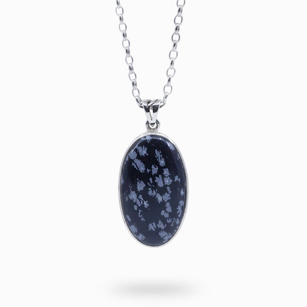 Snowflake Obsidian Necklace | Made In Earth US