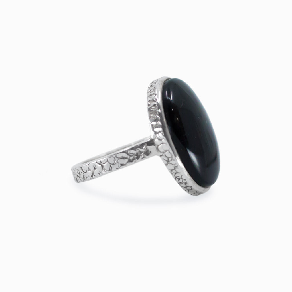 Rainbow Obsidian Ring